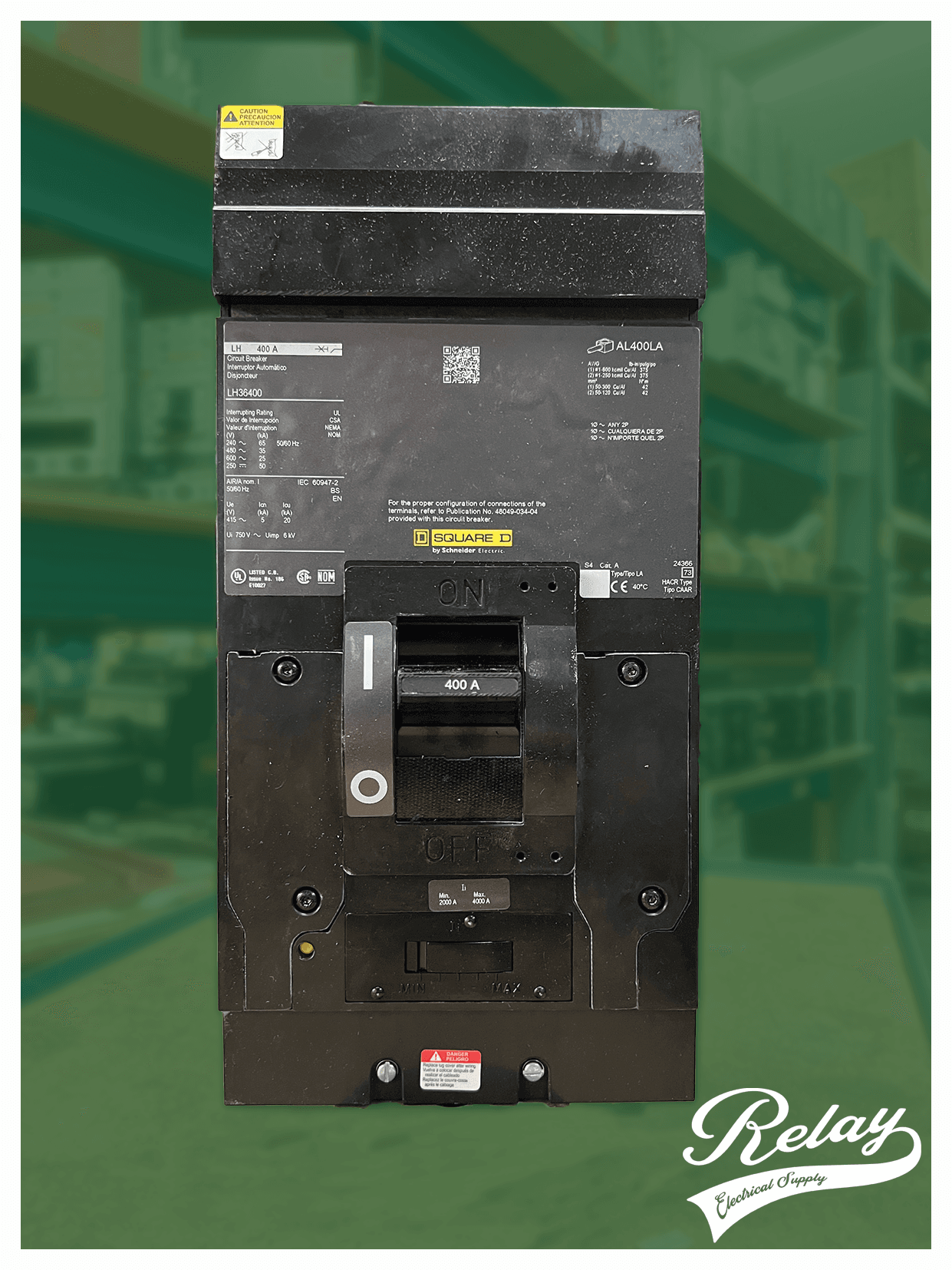 SQUARE D LH36400 400A 600V - Relay Electrical Supply
